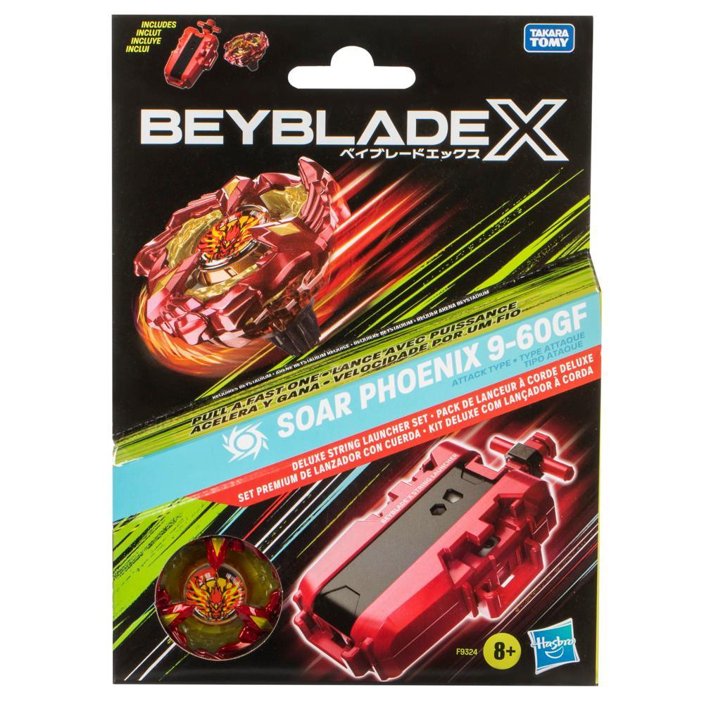 Beyblade X Soar Phoenix 9-60GF Deluxe String Launcher Set with Right-S