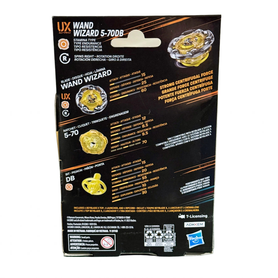 Beyblade X Wand Wizard 5-70DB UX Starter Pack (UX Series)